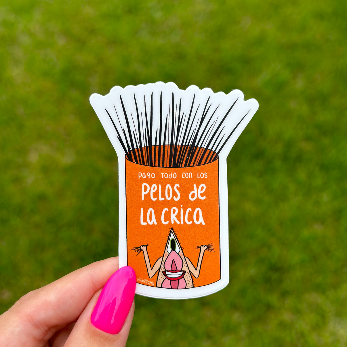 Pelos de la Crica (Sticker) – La Crica Mía
